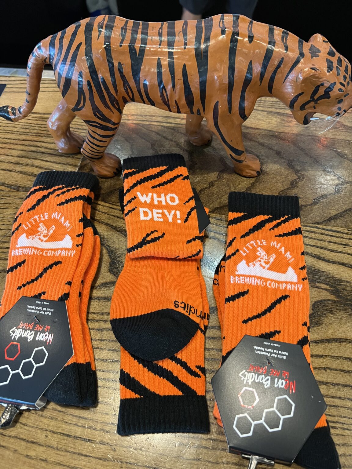 Who Dey LMBC Logo Socks - Little Miami Brewing Company